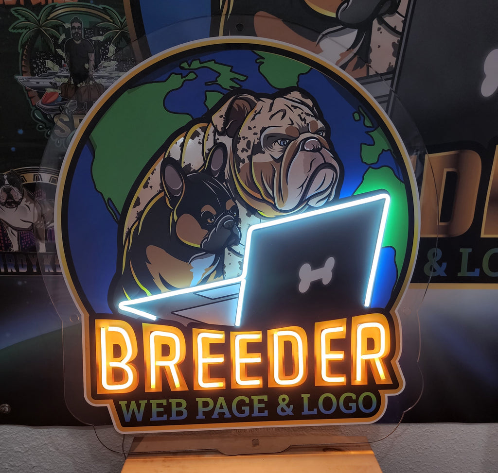 LED Sign for logo – Breeder Webpage Logo